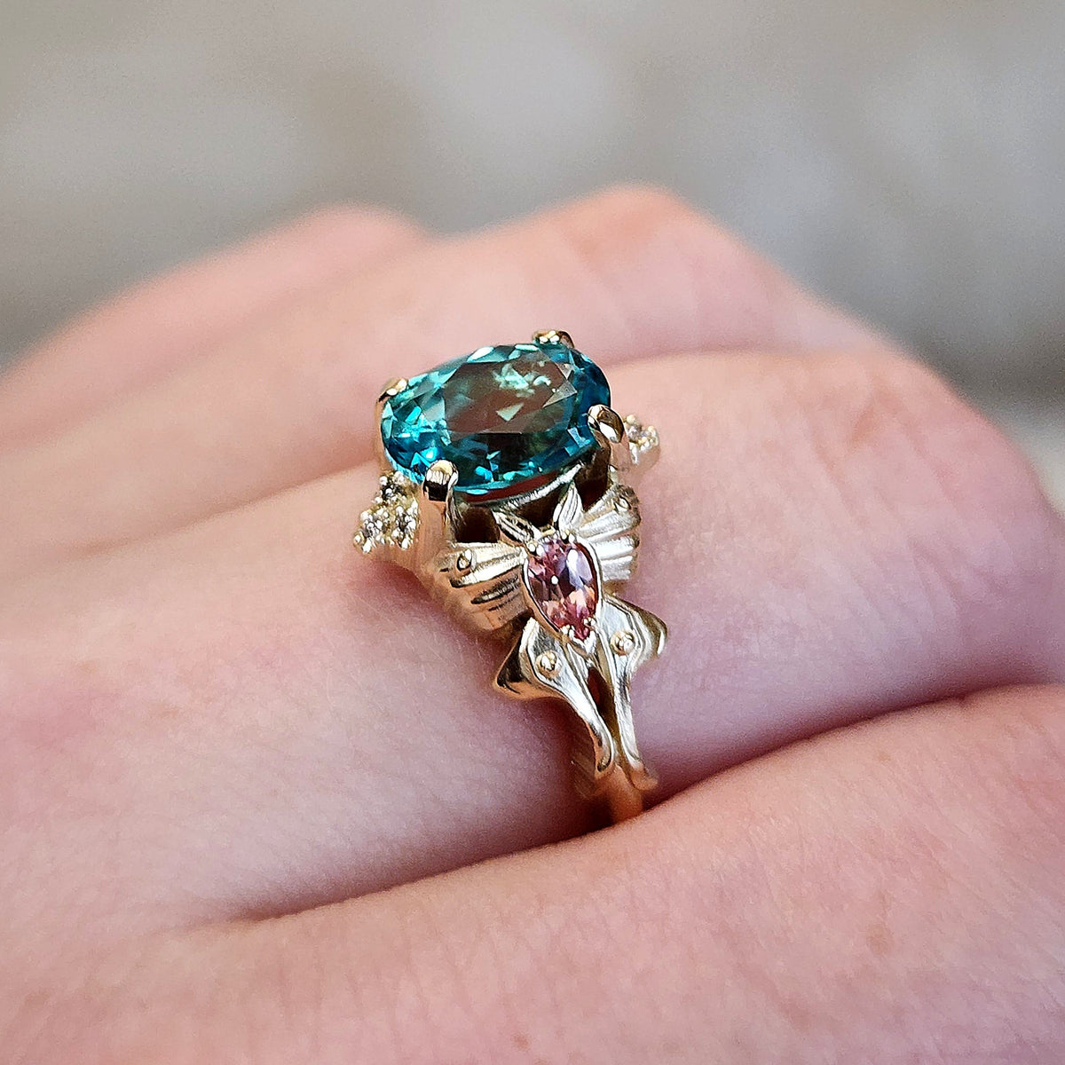 *Setting Only* Luna Moth Engagement Ring for Build Your Own Ring - COL ...